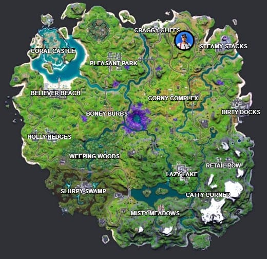 Guide de localisation des PNJ de Fortnite Chapitre 2 Saison 7 - Tseret