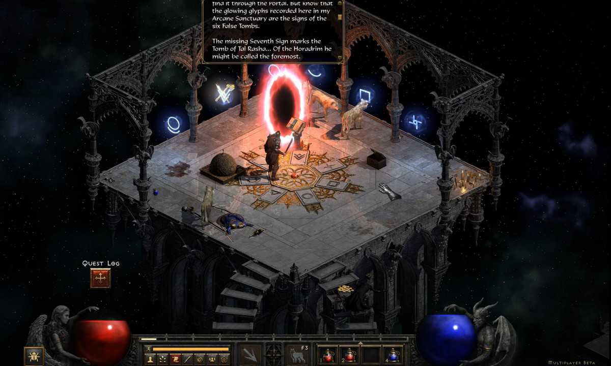 Diablo 2 : Resurrected - Où trouver la cave du Palais - Tseret