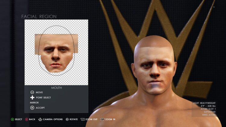 WWE 2K22 : Créer une superstar - Photos de visage et TCA - Tseret