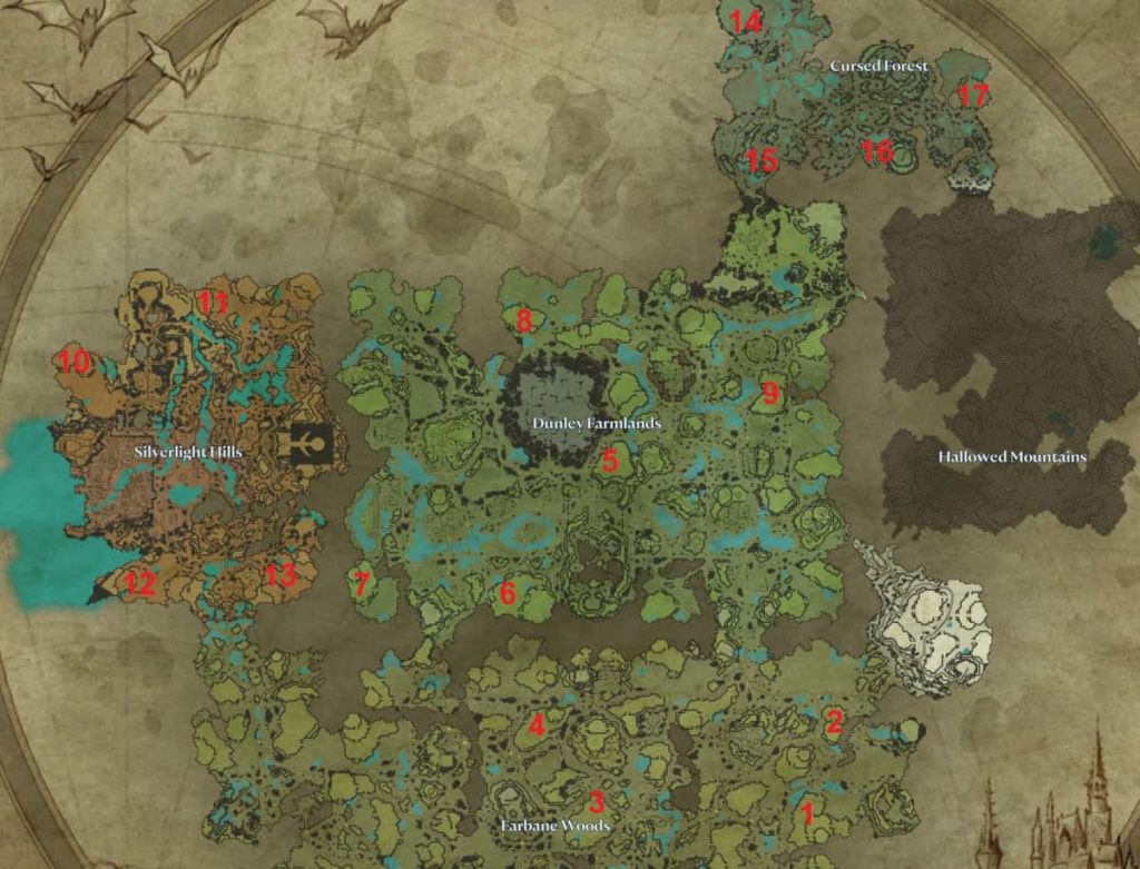 V Rising : Les meilleurs emplacements de base - Tseret