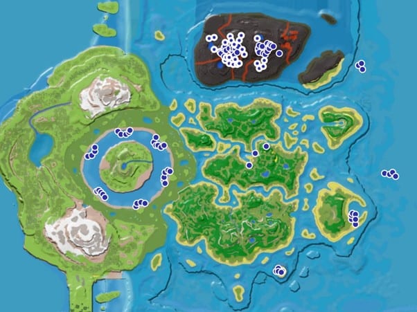 Ark : The Center - Guide de la carte des ressources - Tseret