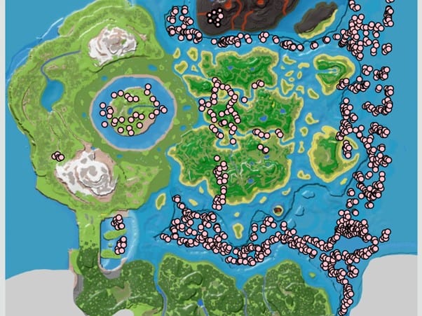 Ark : The Center - Guide de la carte des ressources - Tseret