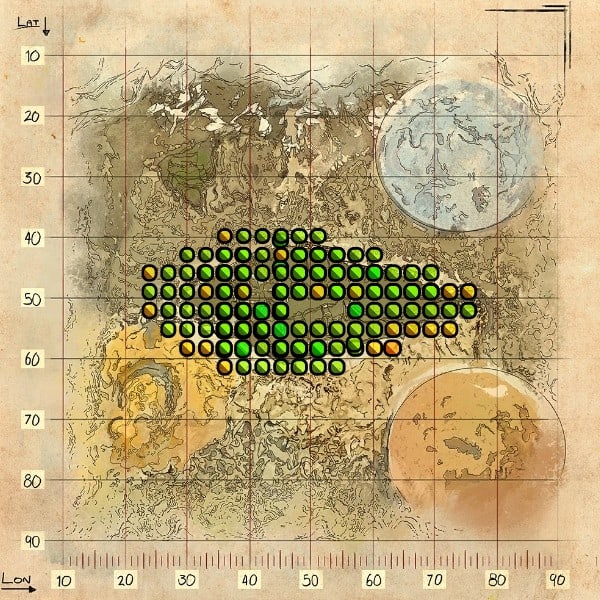 ARK : Extinction - Guide des emplacements des créatures - Tseret