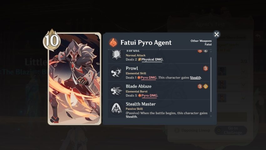 Genshin Impact : Comment battre le défi de la Taverne de l'Agent Pyro ...