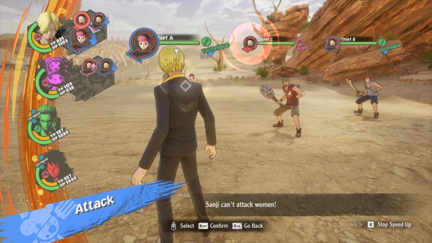 One Piece Odyssey : Le système de combat expliqué - Tseret