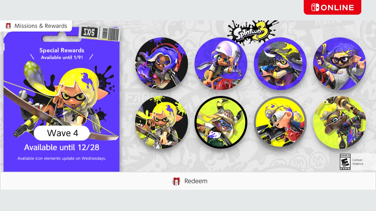 Nintendo Switch Online lance de nouveaux ensembles d'icônes Splatoon 3 ...