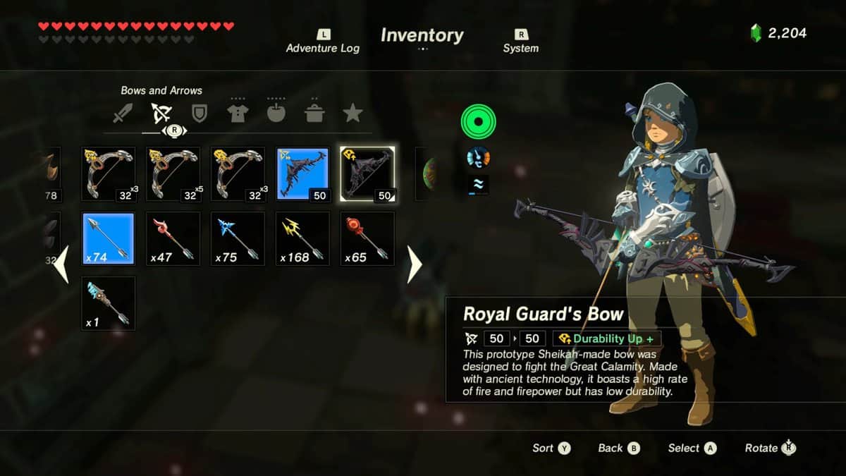 Comment obtenir un arc royal dans Zelda: Breath Of The Wild - Tseret