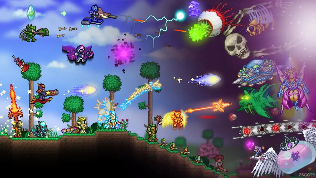 Terraria : Tous les boss dans l'ordre, listés - Tseret