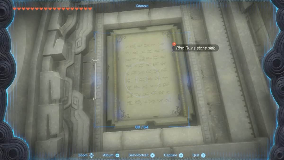 Zelda : TotK – Comment photographier une dalle de pierre dans les ...