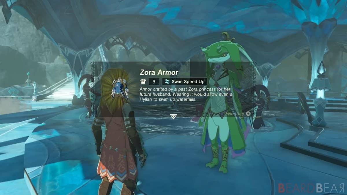 Zelda : Tears Of The Kingdom - Restauration de l'armure Zora - Tseret