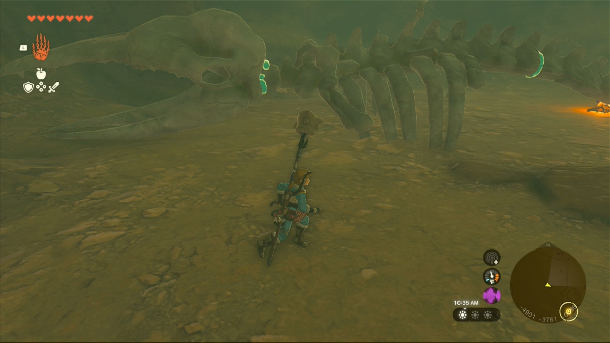 Où trouver le fossile de l'enfant Léviathan dans Zelda : Tears of the ...