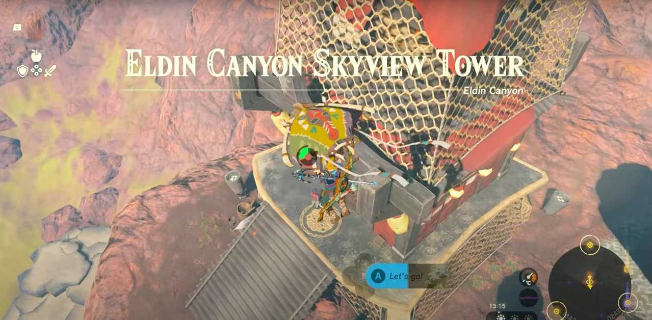 Zelda : Tears Of The Kingdom - Comment débloquer la tour Eldin Canyon ...