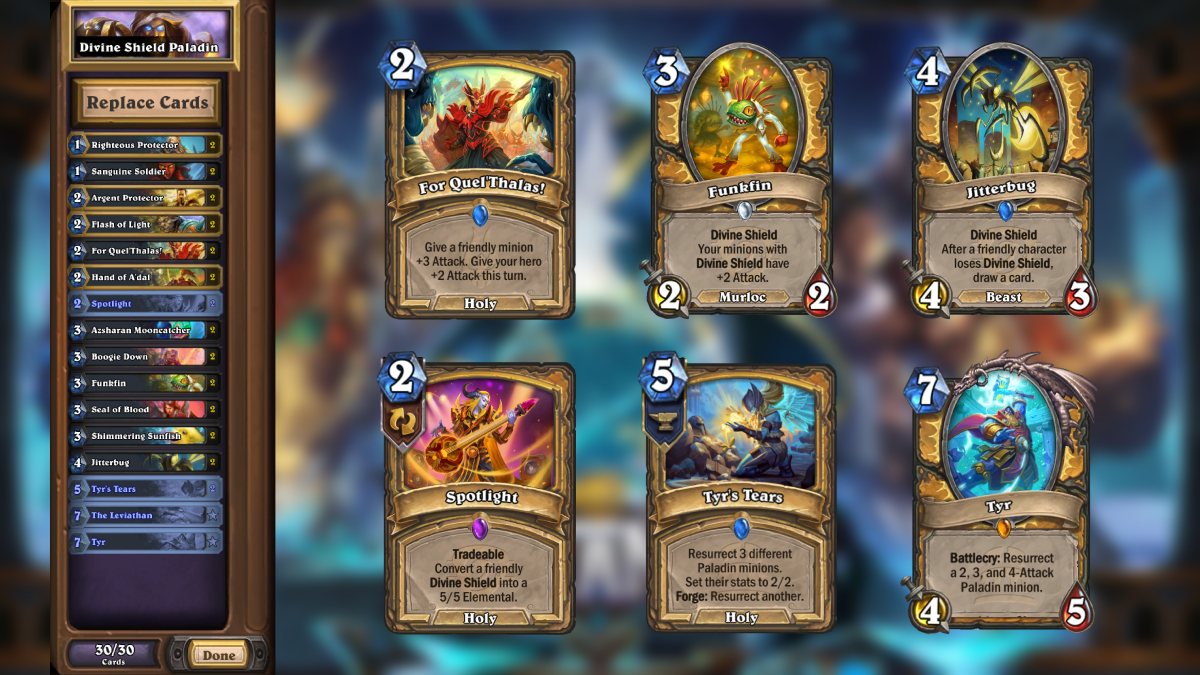 Les meilleurs decks Paladin pour l'extension Titans de Hearthstone - Tseret