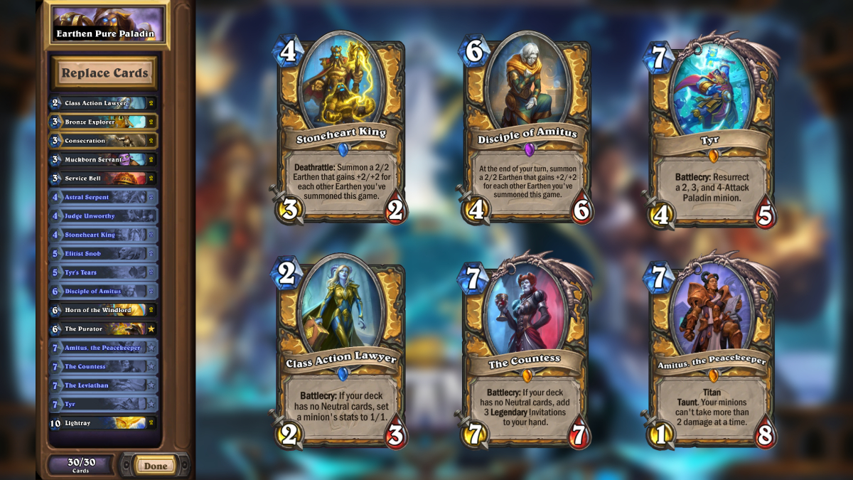 Les meilleurs decks Paladin pour l'extension Titans de Hearthstone - Tseret