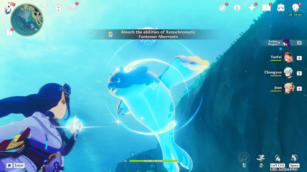 Genshin Impact : Comment nager sous l'eau - Tseret