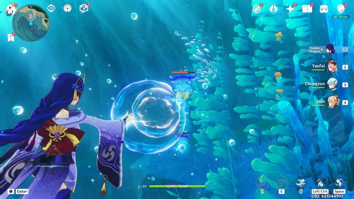 Genshin Impact : Comment nager sous l'eau - Tseret