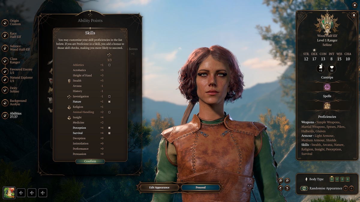 Baldur's Gate 3: Classe et de compétences du Rodeur - Tseret