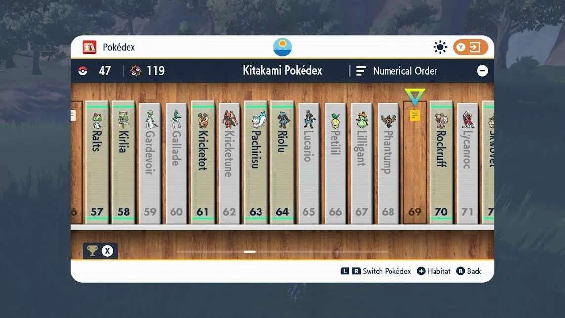 Le Pokedex de Teal Mask Kitakami : Liste de tous les Pokemon - Tseret