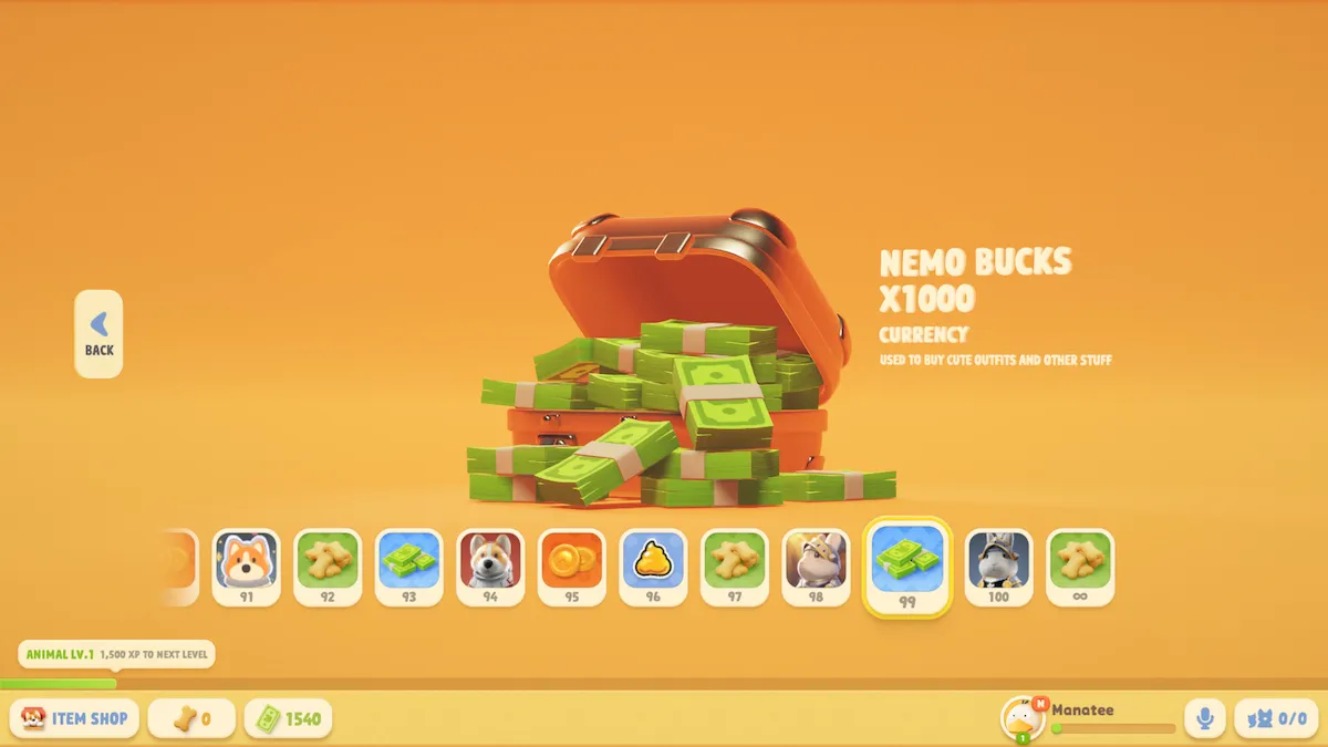 Party Animals : Comment obtenir des Nemo Bucks - Tseret