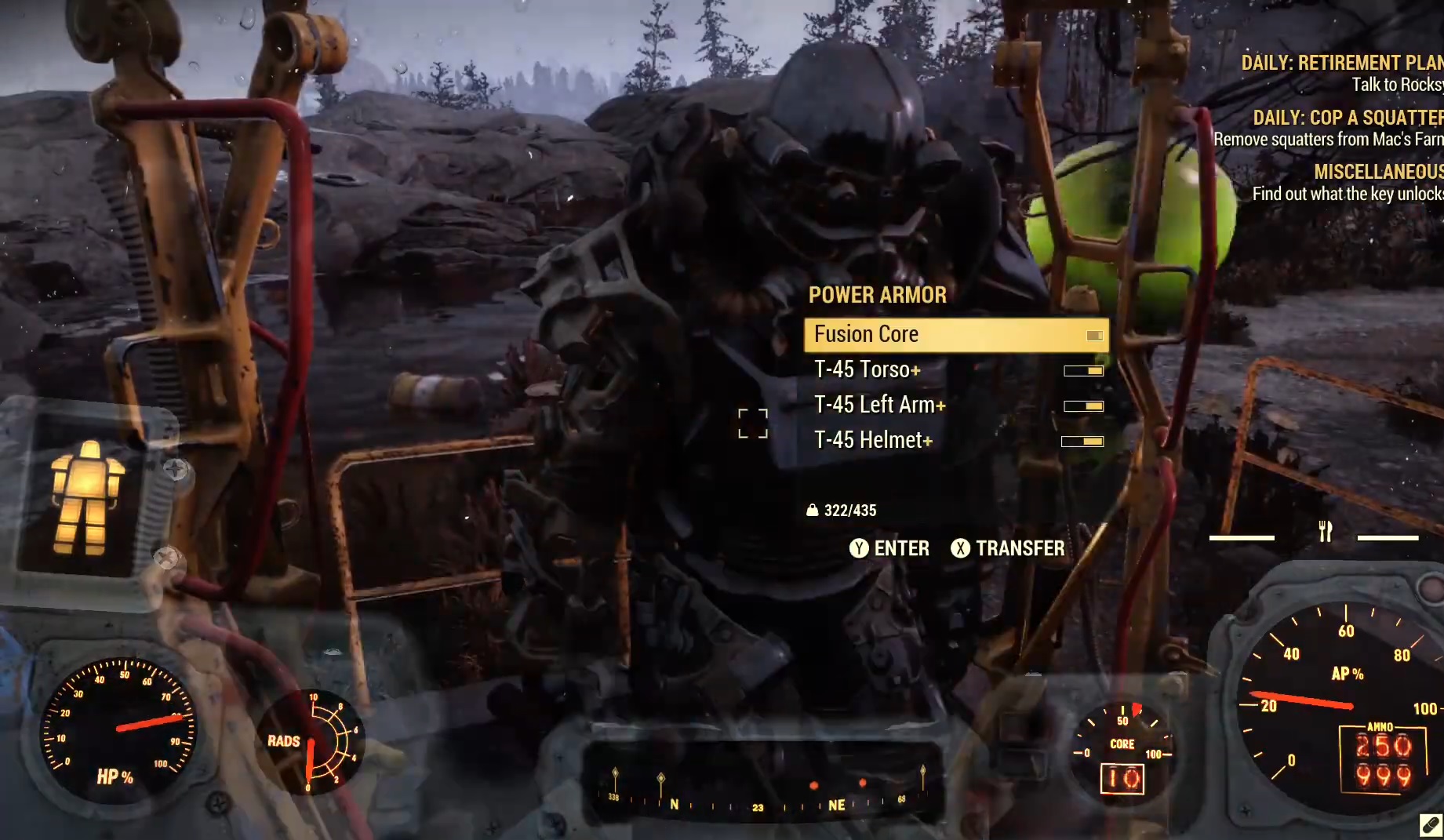Meilleure armure de puissance Fallout 76 - Tseret