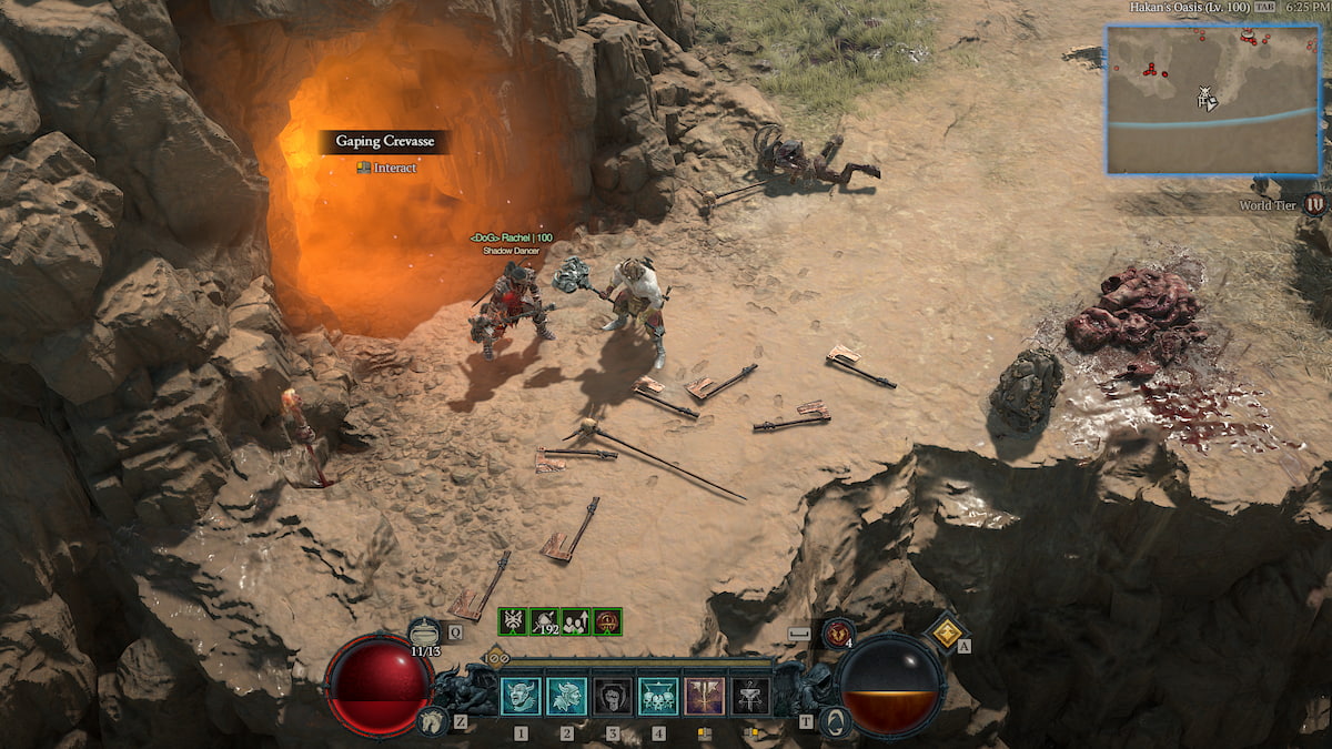 Diablo 4 : Comment débloquer une crevasse béante - Tseret