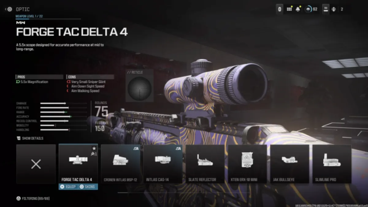 Meilleures optiques dans Call of Duty MW3 Warzone - Tseret