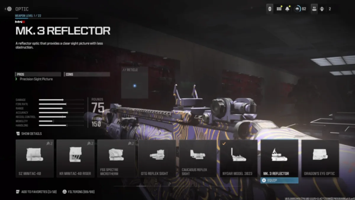 Meilleures optiques dans Call of Duty MW3 Warzone - Tseret