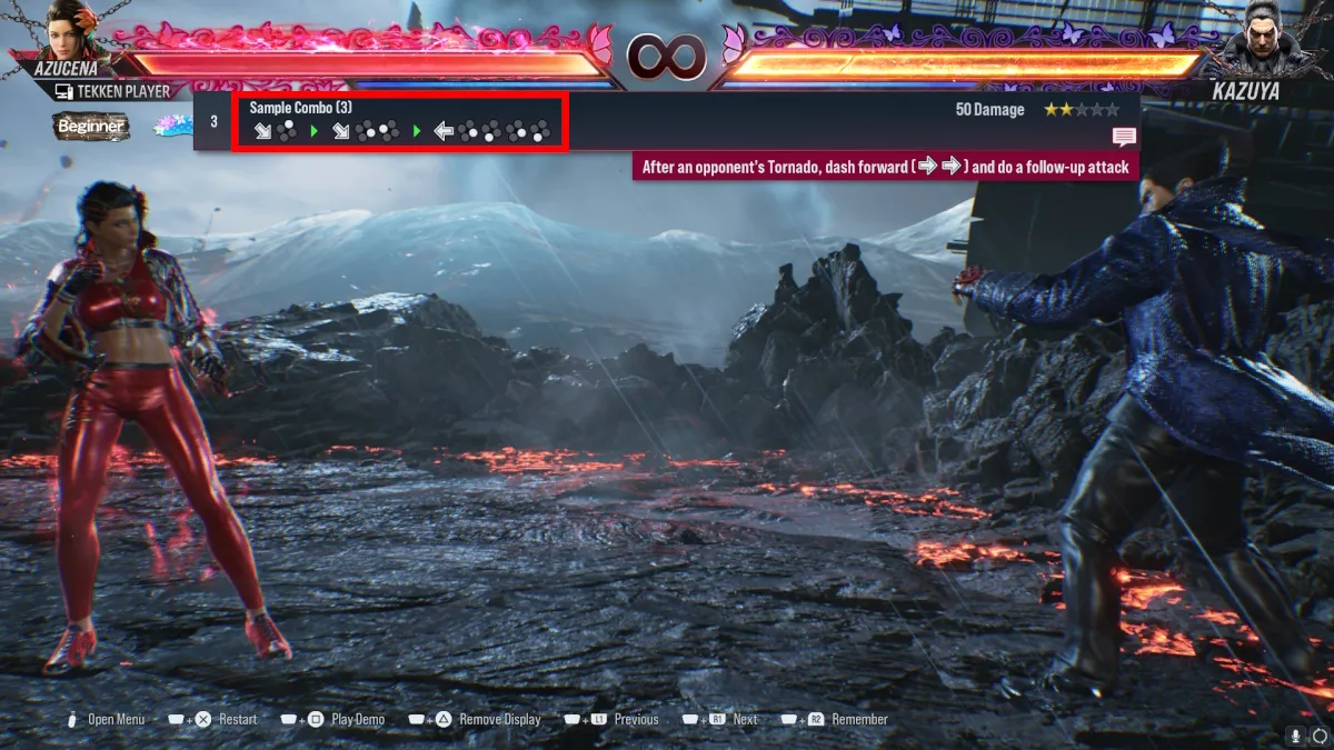 Tekken 8 : Comment lire les combos en ligne - Tseret
