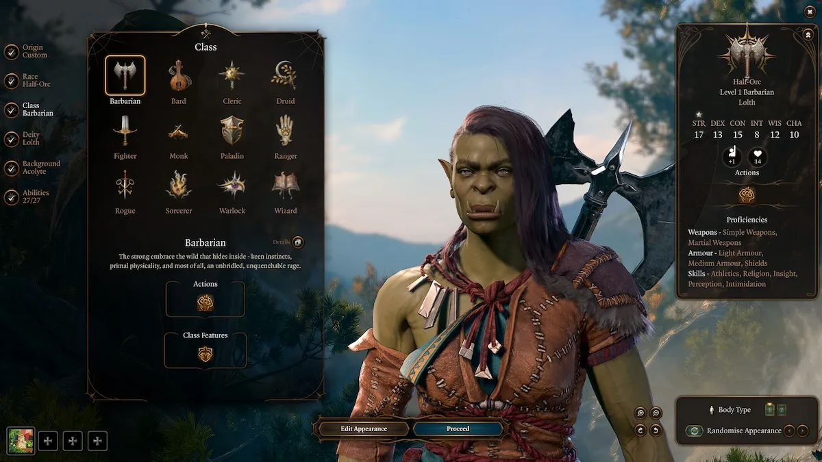 Baldur's Gate 3 : Meilleure build barbare - Tseret