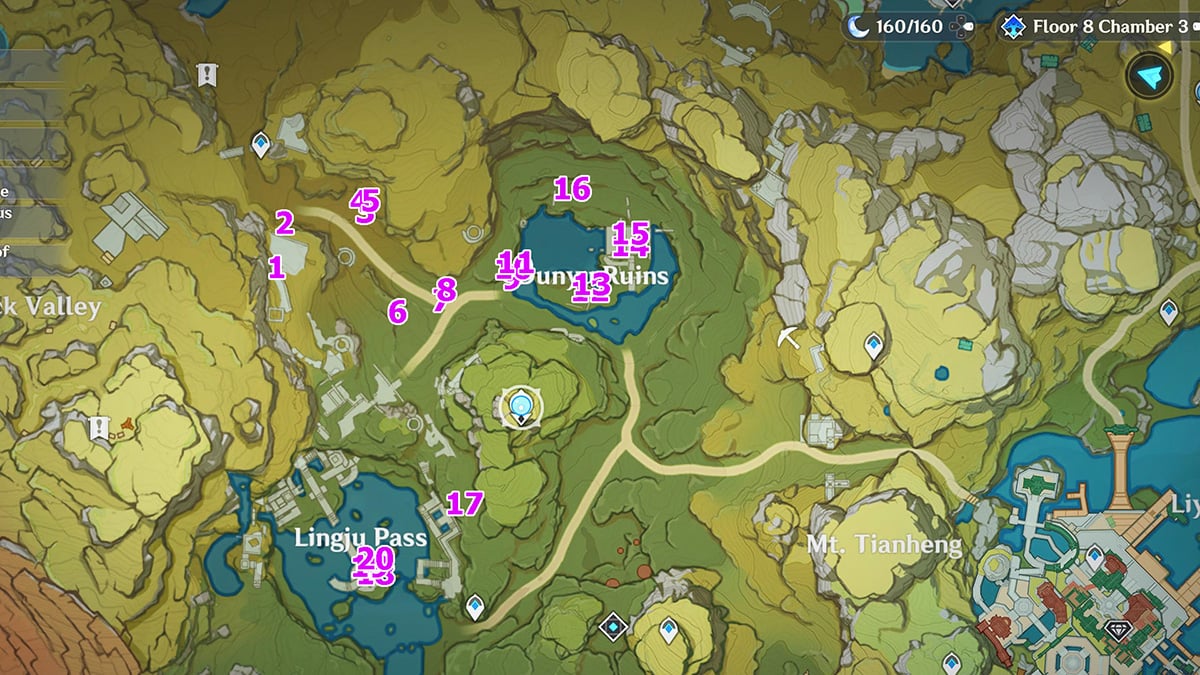 Genshin Impact : Tous les emplacements de matériaux Arlecchino - Tseret