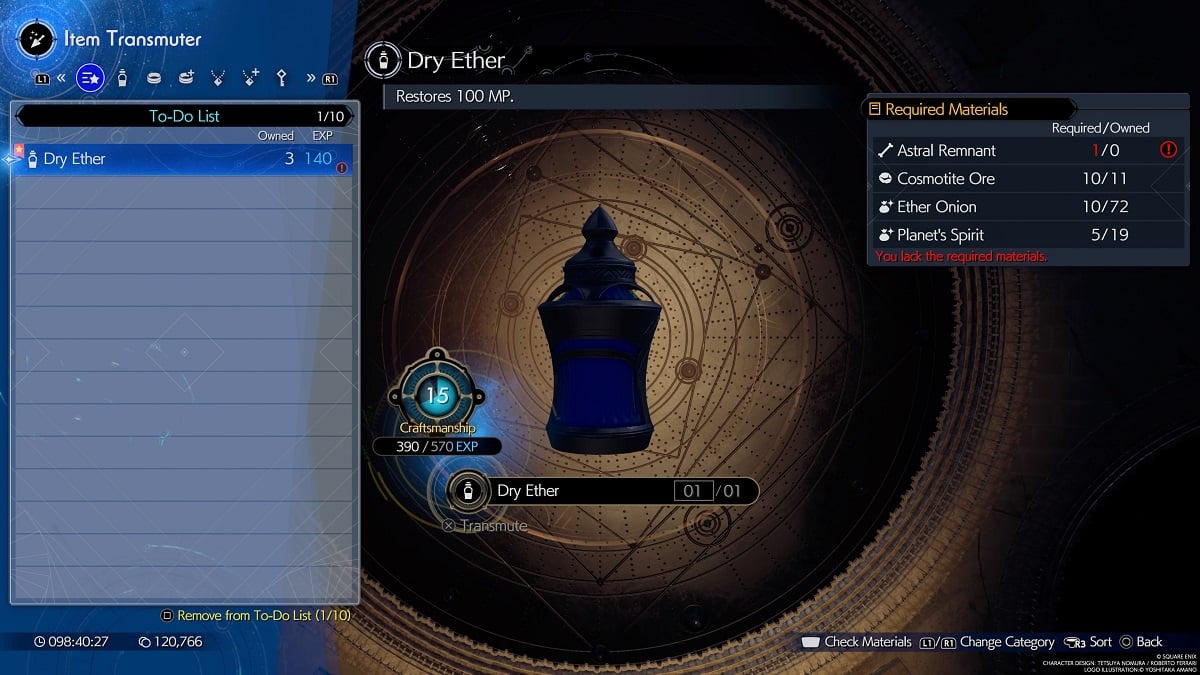 Final Fantasy 7 : Rebirth - Astral Remnant - Tseret